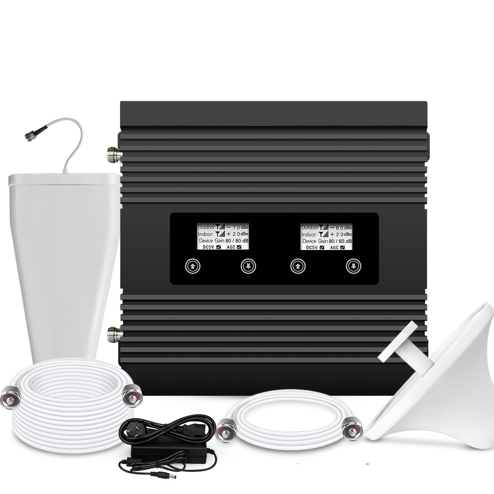 4G 800MHz 2600MHz Powerful Dual Band Signal Booster 4G Cell Phone ...